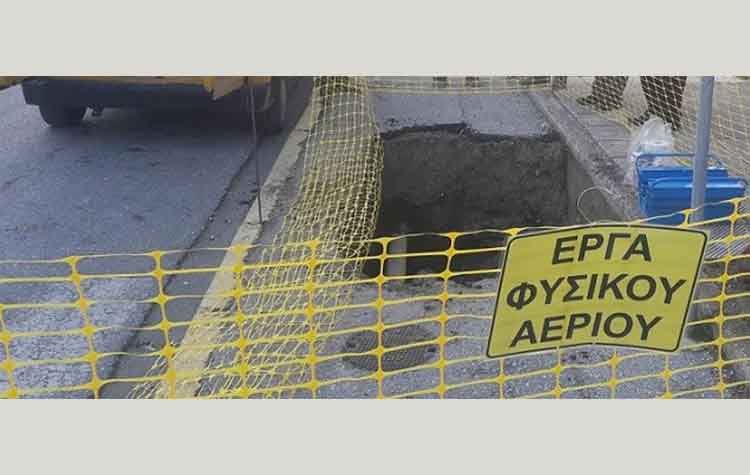 Εργασίες εγκατάστασης δικτύου φυσικού αερίου στην οδό Ι. Μέξη - Kavala ...